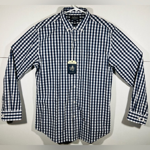 Nat Nast | Shirts | Nat Nast Mens Check Long Sleeve Button Down Shirt ...
